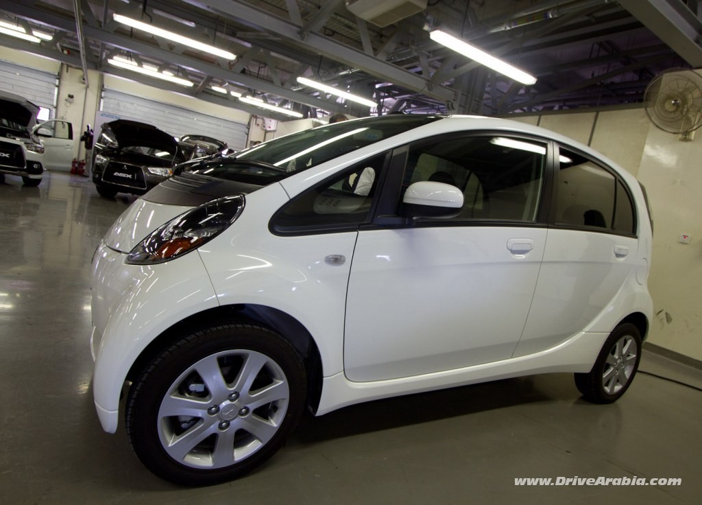 First drive: Mitsubishi i-MiEV electric car at Dubai Autodrome ...