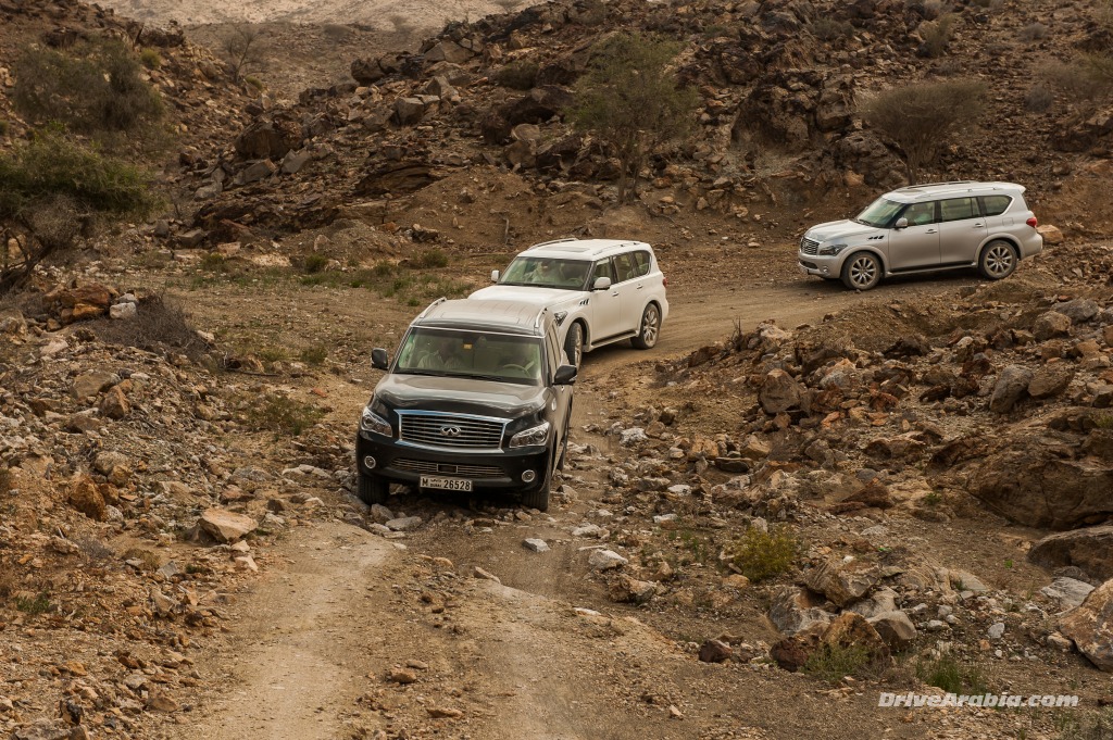 First drive: 2013 Infiniti QX56 offroad in the UAE – DriveArabia UAE ...